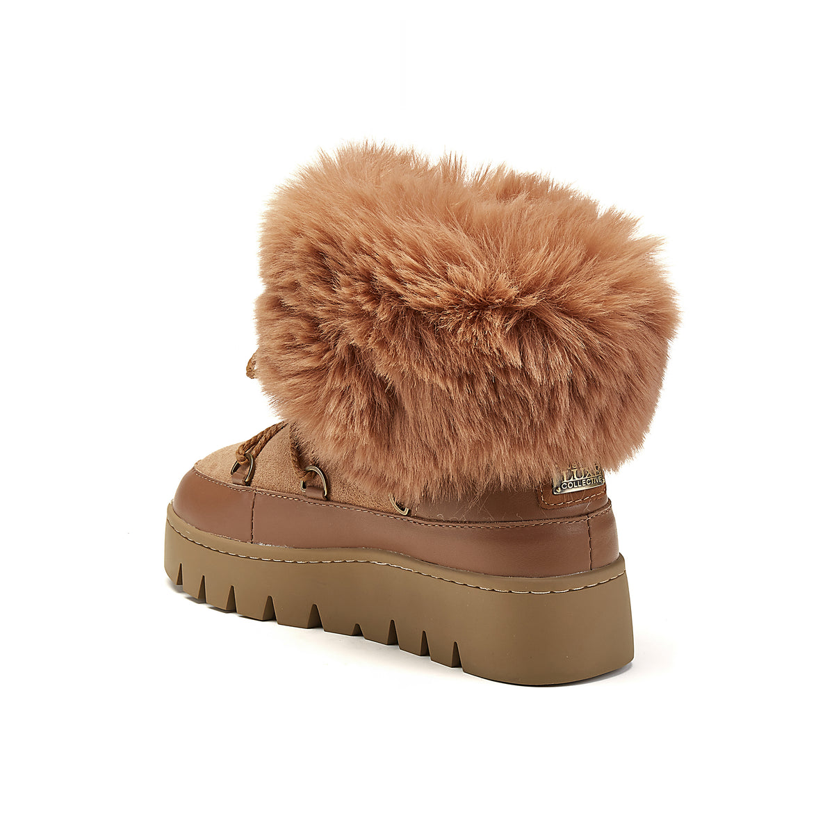 Cosy snowboot style Casper with soft leather and suede upper, lined in ...
